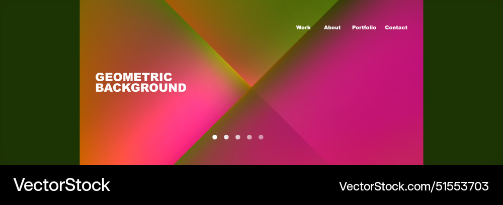 Triangle minimal web site page background design Vector Image