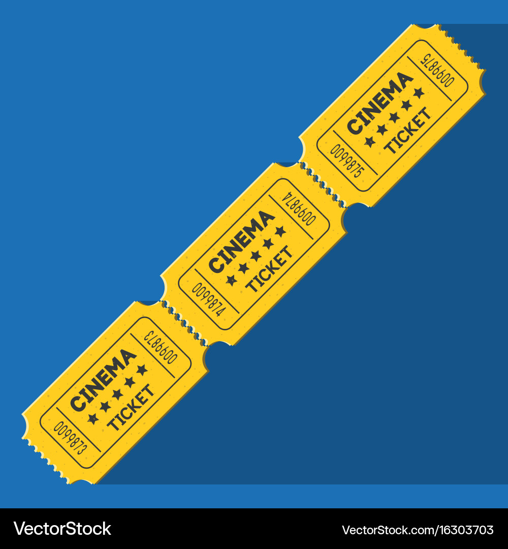 Vintage Movie Ticket Set - Retro Style Royalty Free Vector