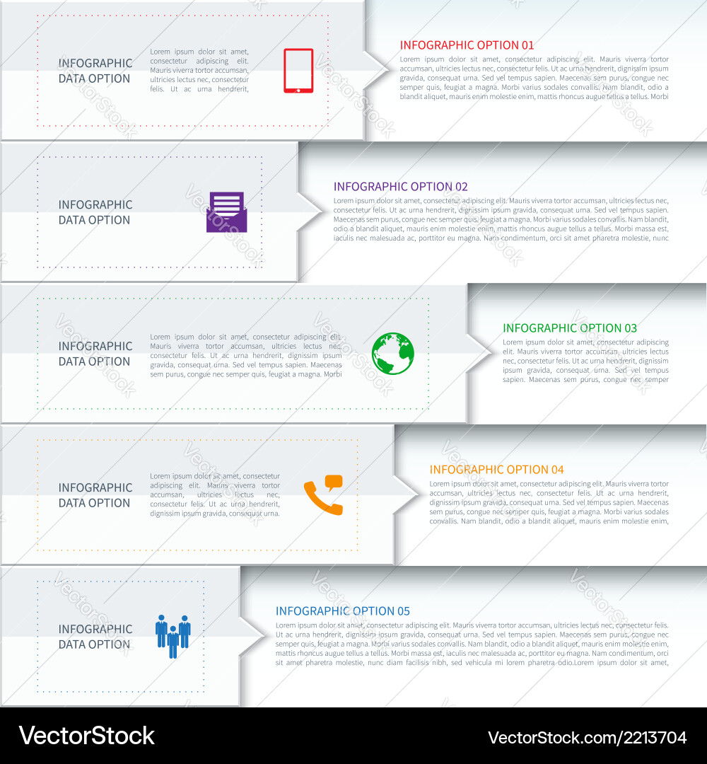 Modern minimalistic infographics template Vector Image