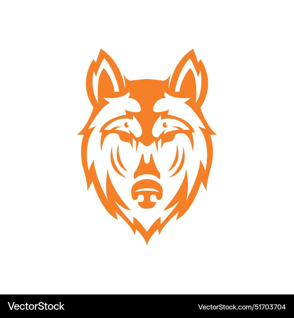 Wolf logo Royalty Free Vector Image - VectorStock