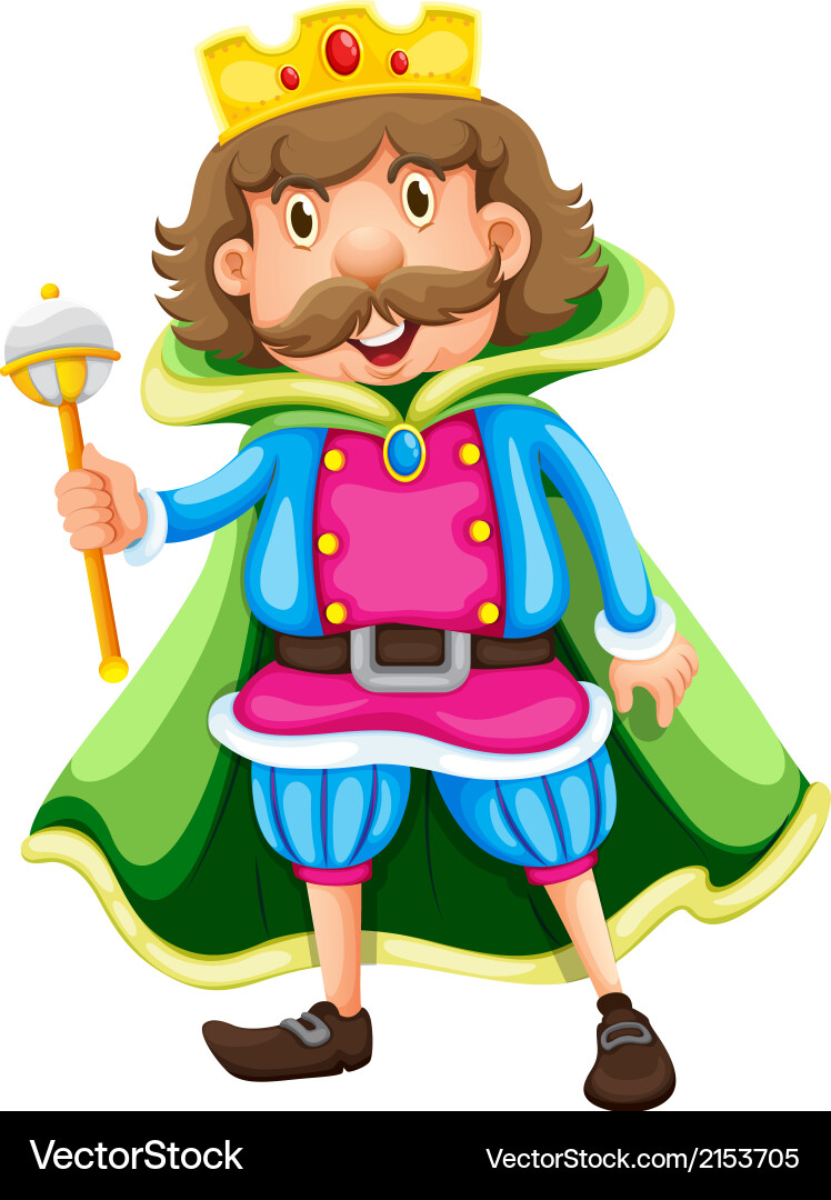 A king Royalty Free Vector Image - VectorStock