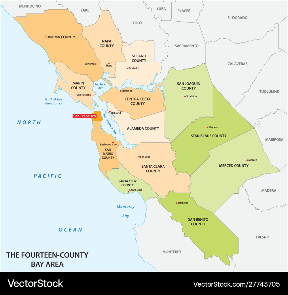 California Bay Area Map
