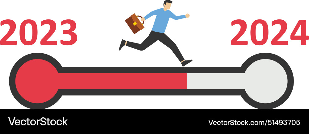 New year 2024 business target kpi progress – Royalty-Free Vector ...