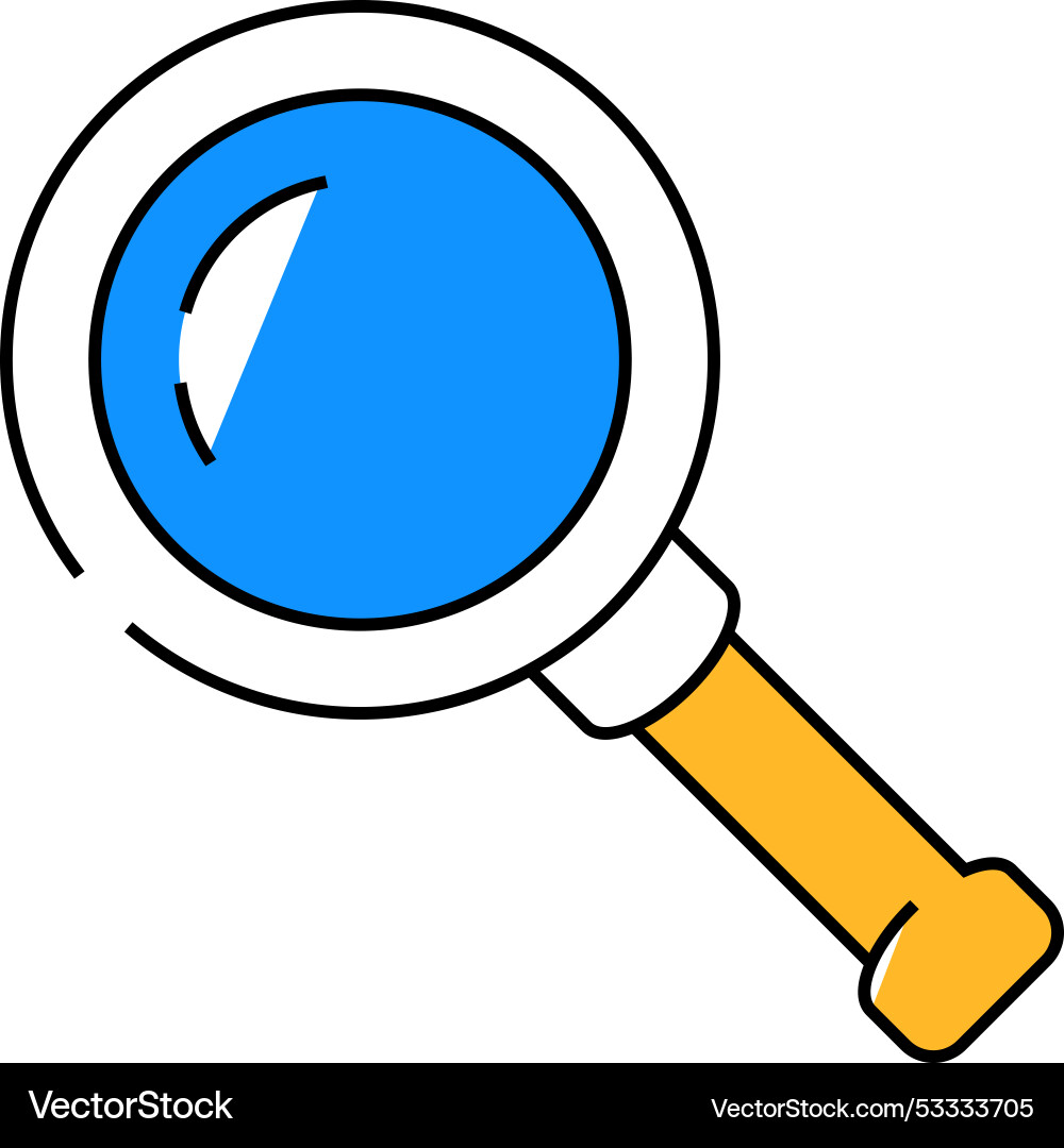 Search file icon color Royalty Free Vector Image