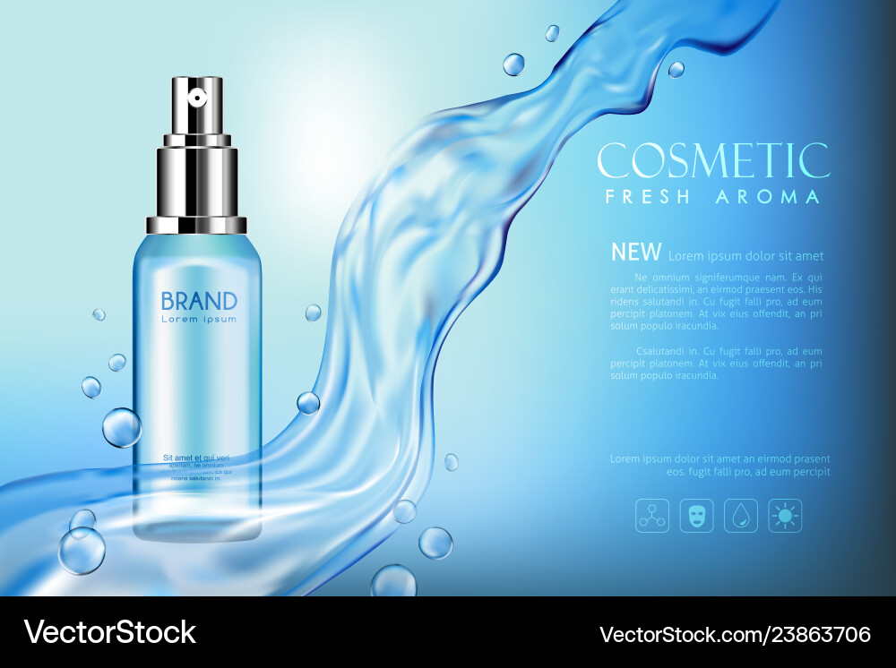 Bottle fresh aroma Royalty Free Vector Image - VectorStock