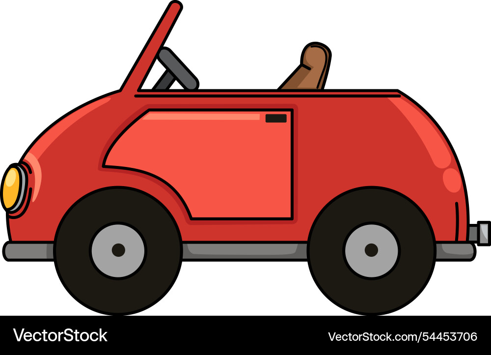 Car outline white on background Royalty Free Vector Image