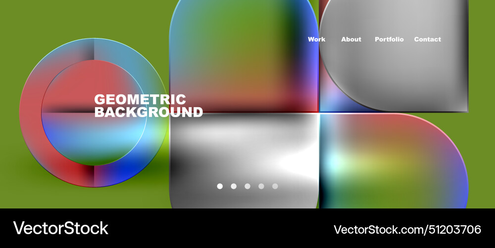 Colorful geometric pattern with circles Royalty Free Vector