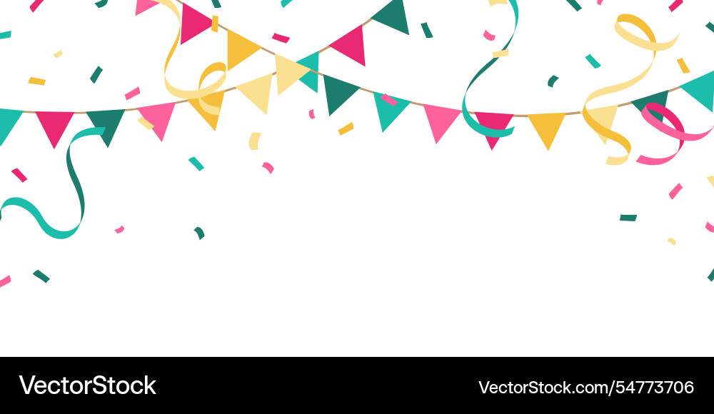 Colorful party background for celebration Vector Image
