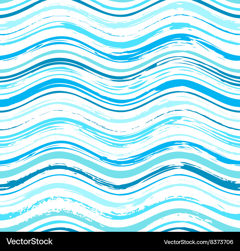 Colorful stripes seamless wavy pattern Royalty Free Vector