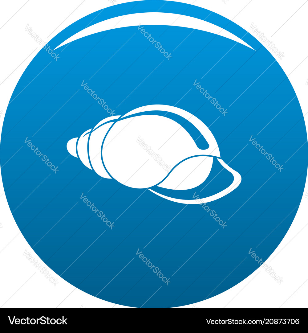 Kleine Schale Icon blau Lizenzfreies Vektorbild