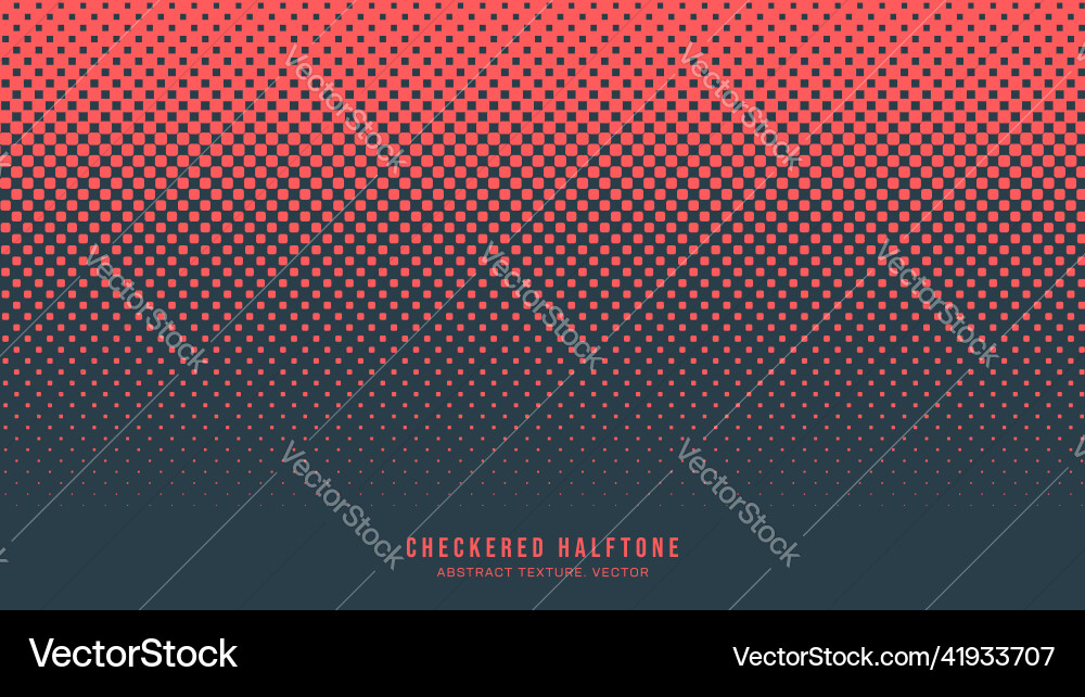 Checkered halftone pattern rounded square dots Vector Image