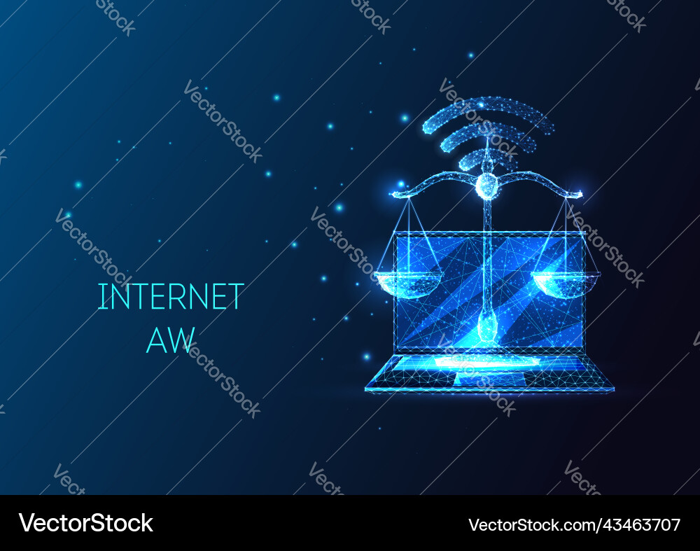 Internet law net neutrality concept Royalty Free Vector
