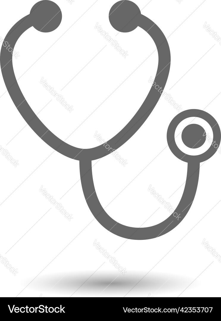 Stethoscope symbol Royalty Free Vector Image - VectorStock