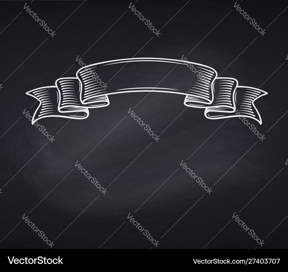 Vintage Engraved Ribbon Royalty Free Vector Image