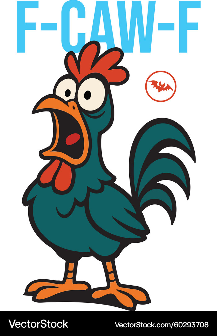 Gothic Crow - F-Caw-F – Royalty-Free Vector | VectorStock