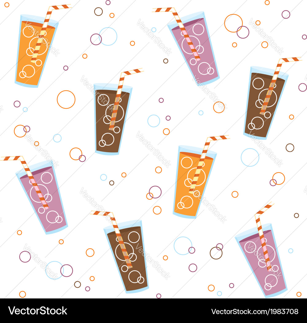 Soda Bubbles Pattern Royalty Free Vector Image