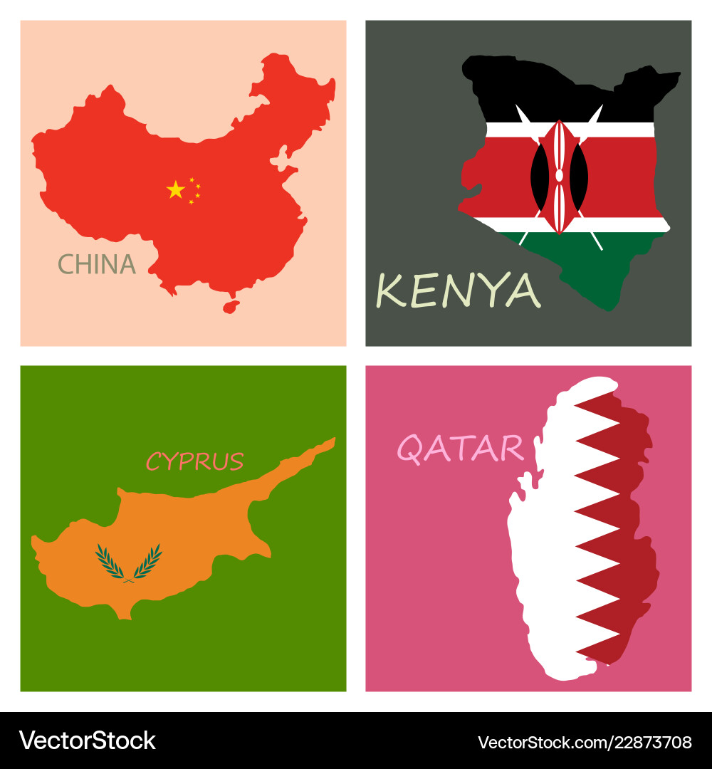 World Map - Countries Royalty Free Vector Image