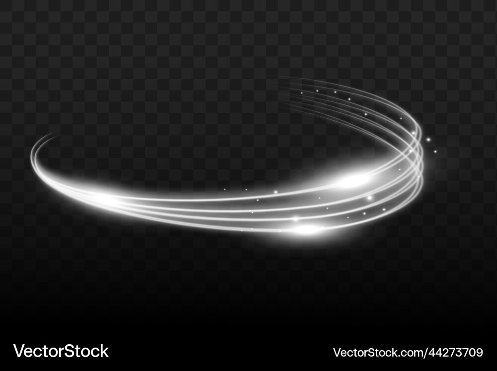 Golden glowing shiny lines effect Royalty Free Vector Image