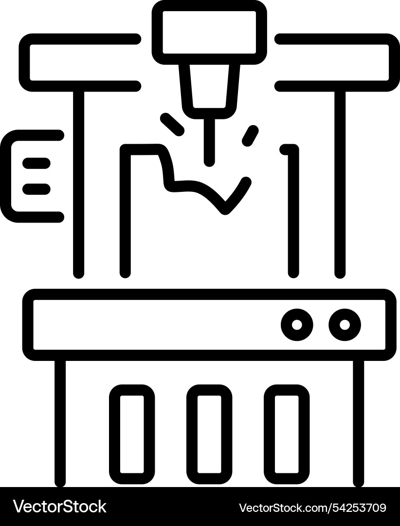 Laser cutter Royalty Free Vector Image - VectorStock