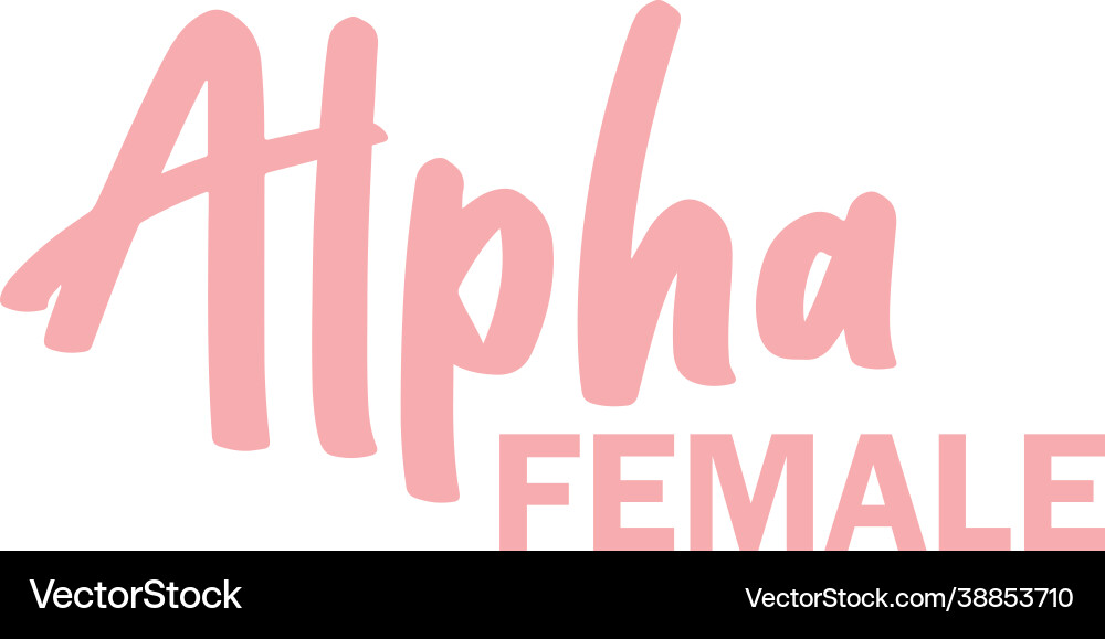 Alpha female Royalty Free Vector Image - VectorStock