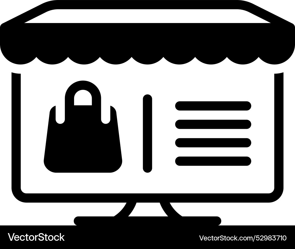 E commerce website Royalty Free Vector Image - VectorStock