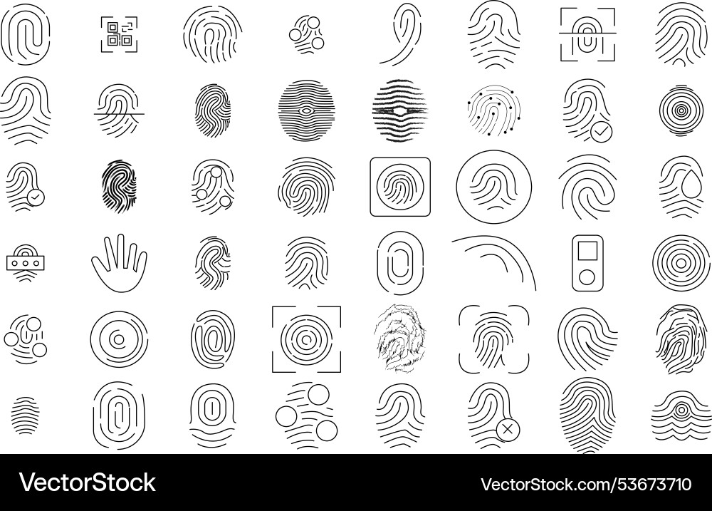 Fingerprint Royalty Free Vector Image - VectorStock