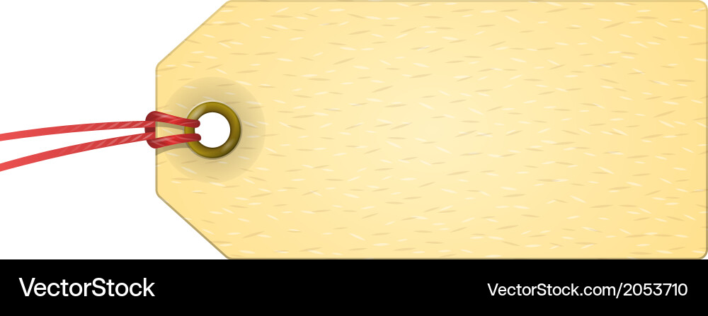 Hanging empty label Royalty Free Vector Image - VectorStock