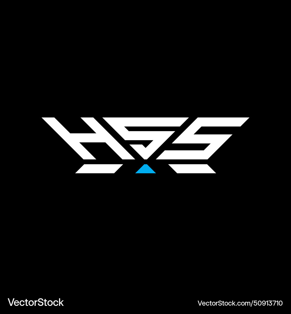 Hss letter logo design hss simple and modern logo Vector Image