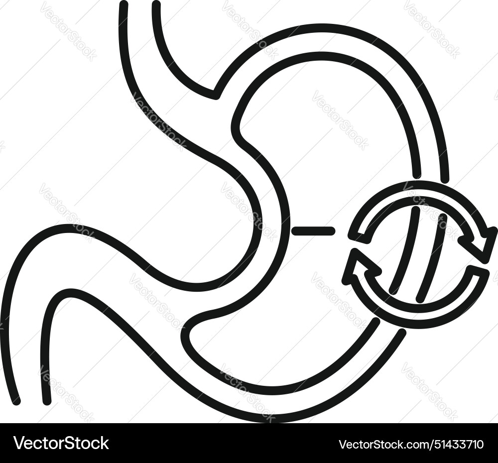 Human ear anatomy outline icon Royalty Free Vector Image