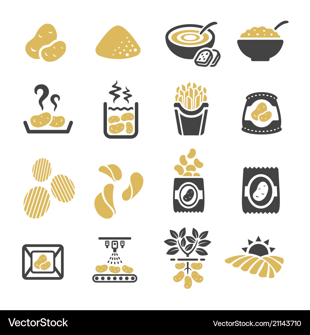 Potato icon Royalty Free Vector Image - VectorStock