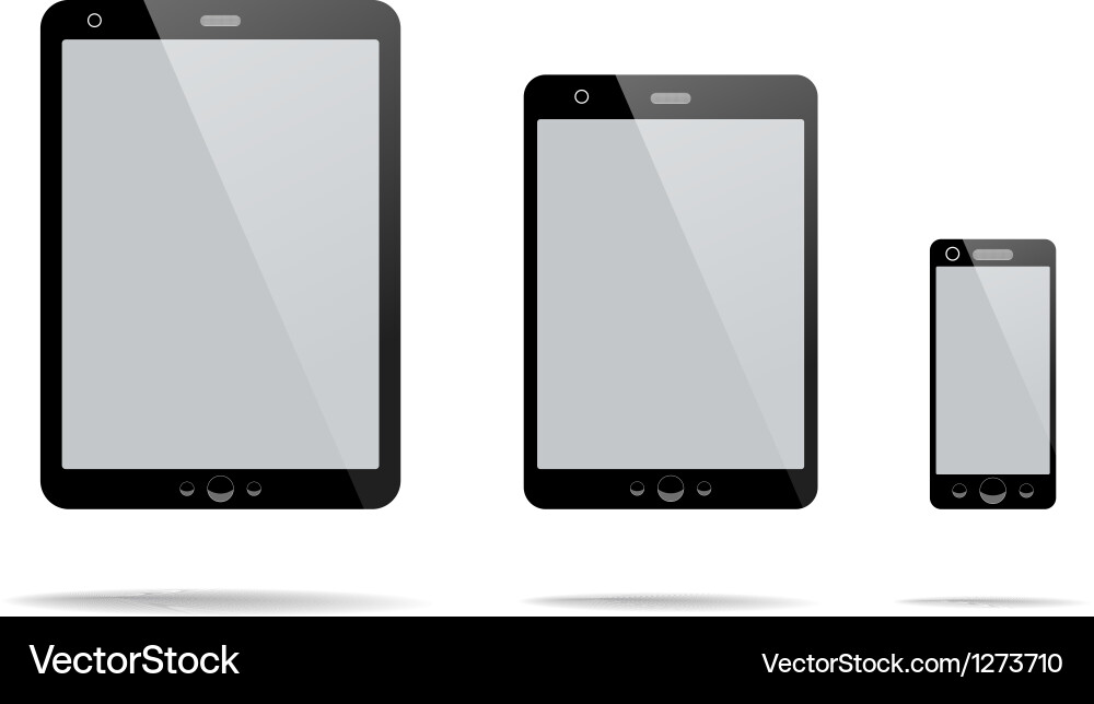 Tablet computer mobile phone Royalty Free Vector Image