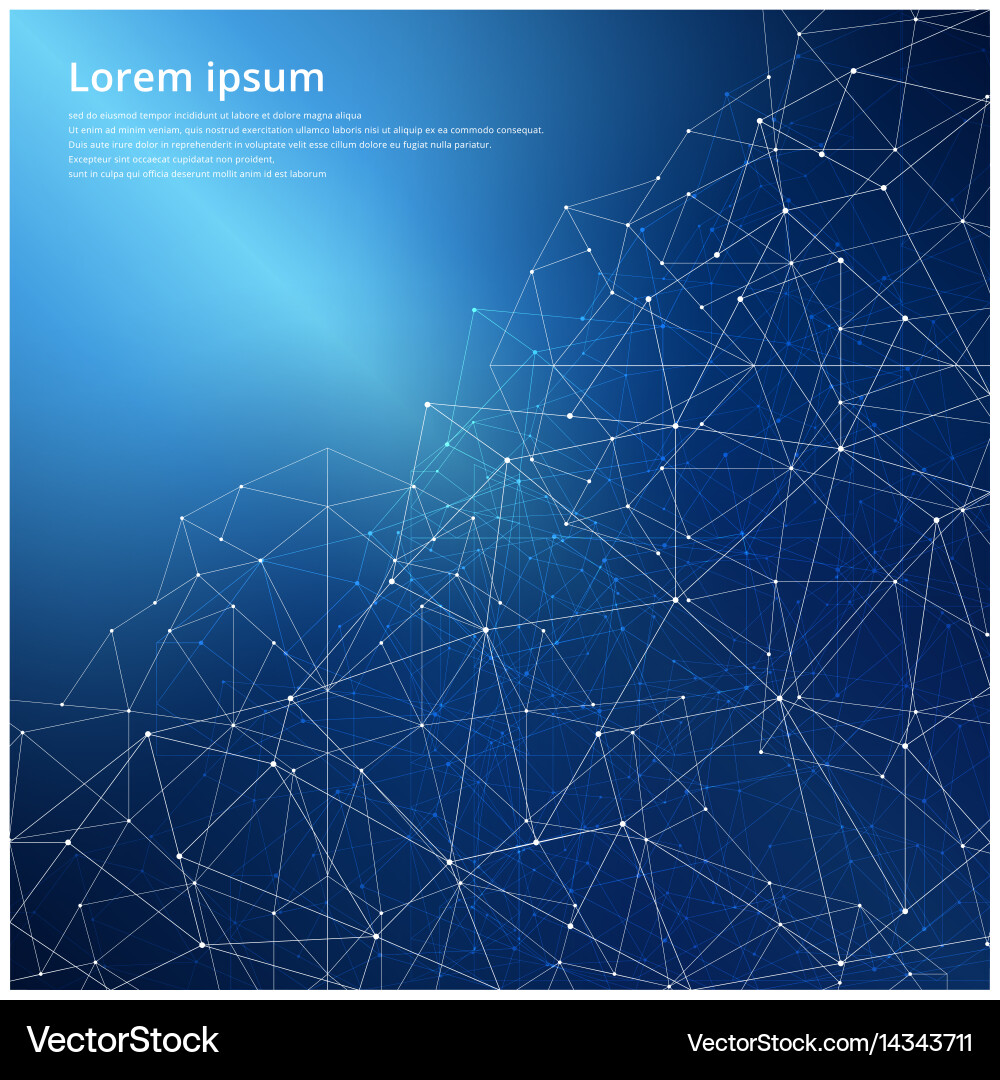 Abstract 3D Blue Mesh Background Royalty Free Vector Image