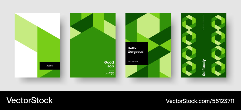 Abstract flyer layout isolated brochure template Vector Image