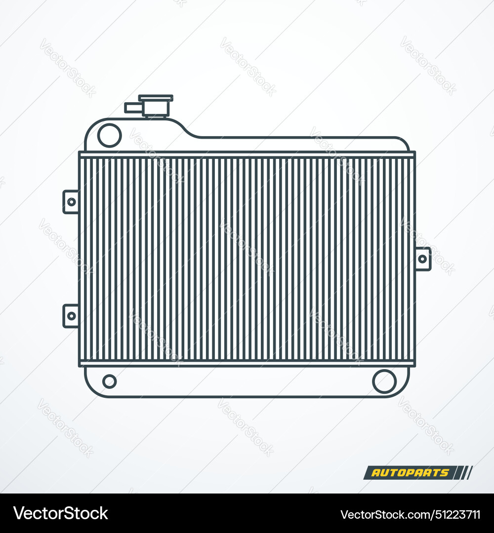 Car radiator icon Royalty Free Vector Image - VectorStock