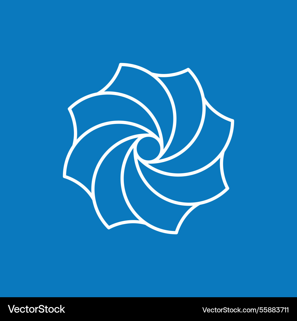 Minimalist abstract supernova blackhole line art Vector Image