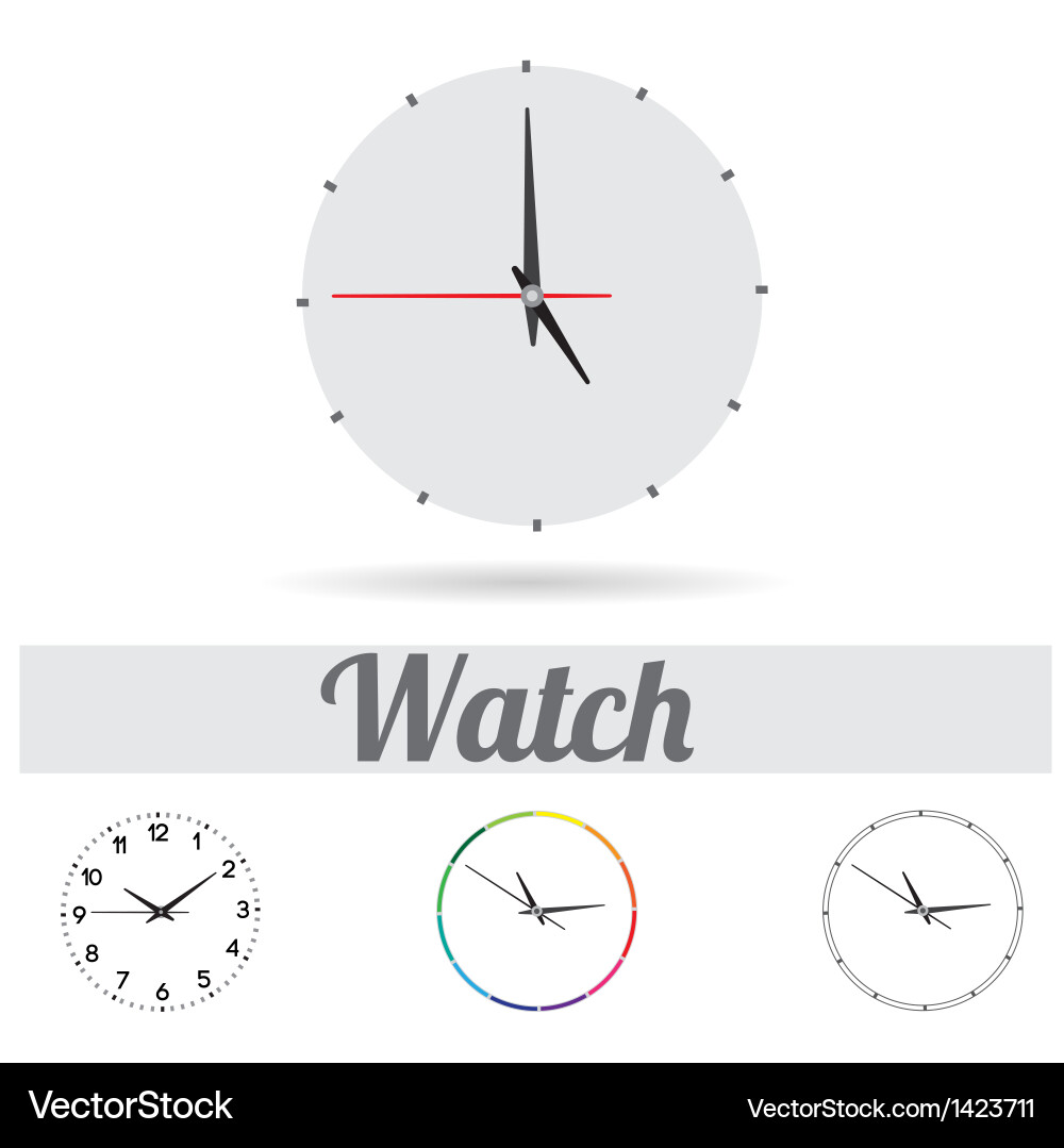 Watch Royalty Free Vector Image - VectorStock