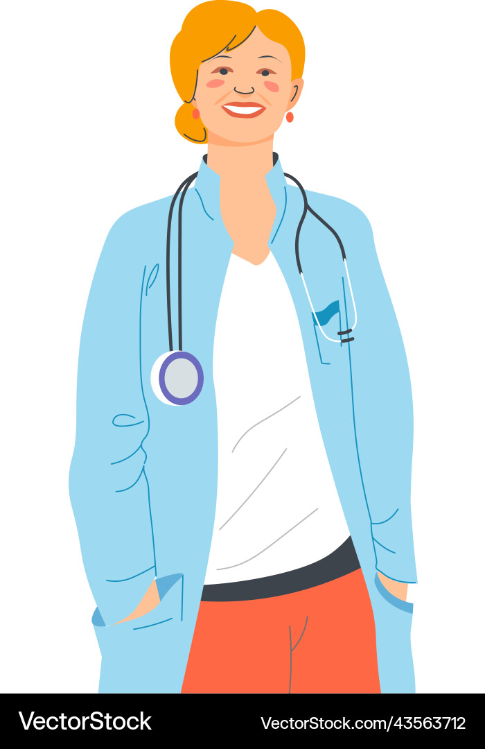 Female doctor specialist general practitioner Vector Image