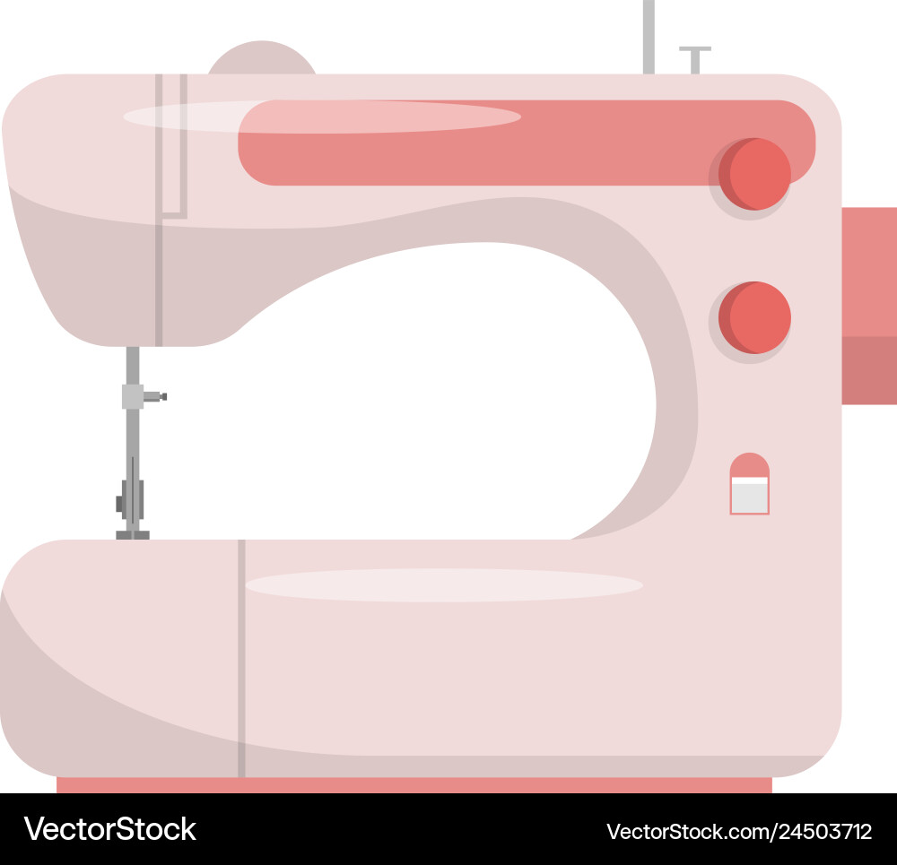 Modern model of sewing machine for home Royalty Free Vector