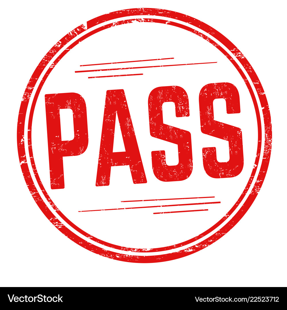 Pass Stamp or Seal Royalty Free Vector Image - VectorStock