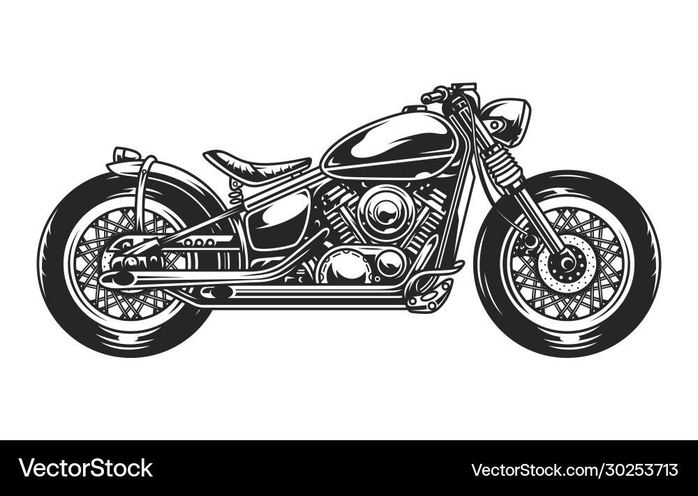 Custom motorcycle concept Royalty Free Vector Image