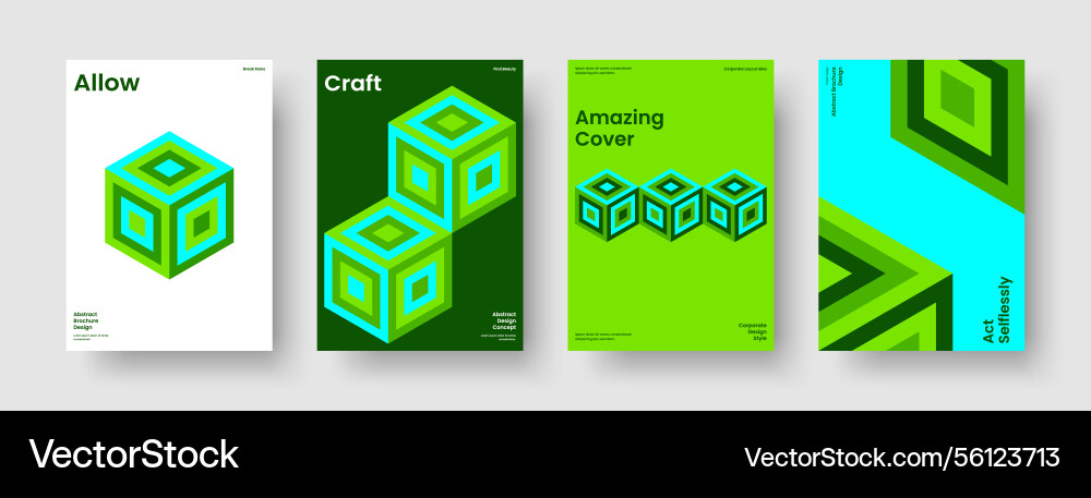 Geometric poster layout creative background Vector Image