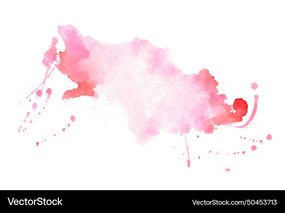 Messy style abstract watercolor stoke texture Vector Image