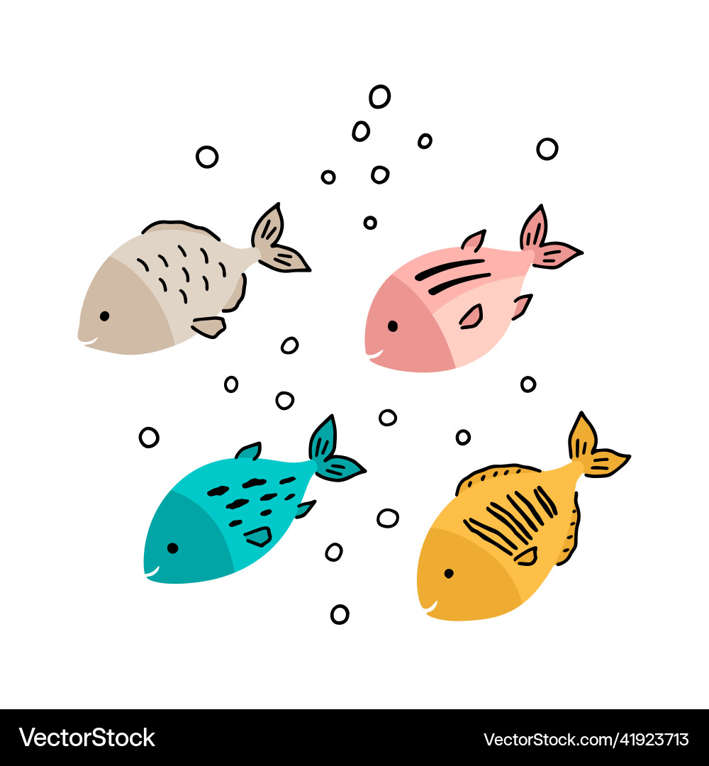 Smiling Fish - Tropical Cartoon Royalty Free Vector Image