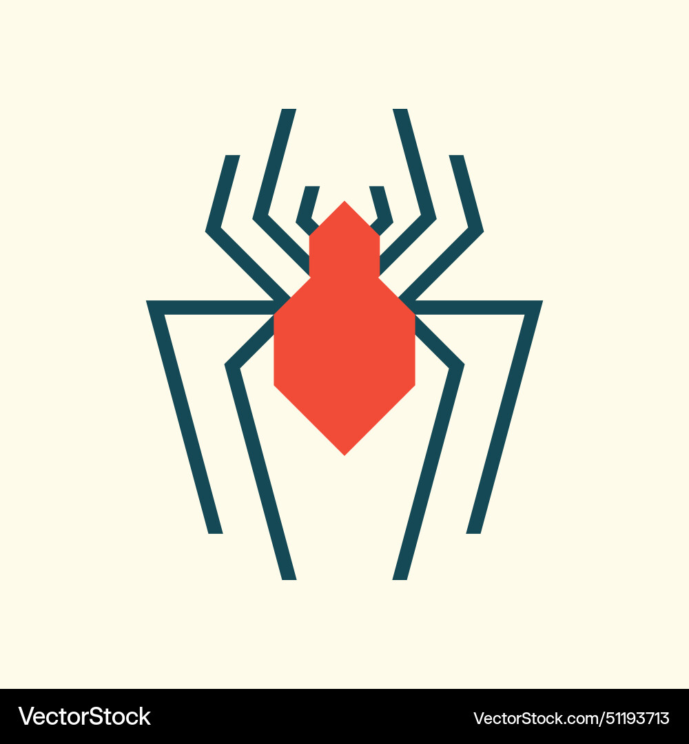 Spider logo Royalty Free Vector Image - VectorStock