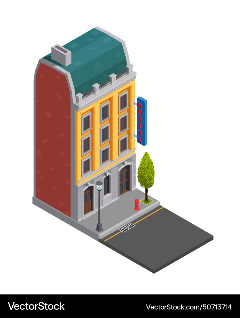 Apartment town house composition Royalty Free Vector Image