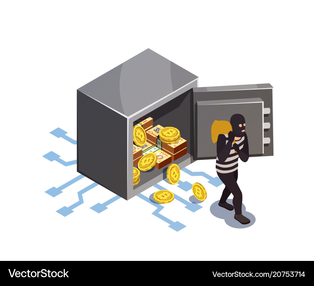 Cybersecurity Data Breach Concept Royalty Free Vector Image