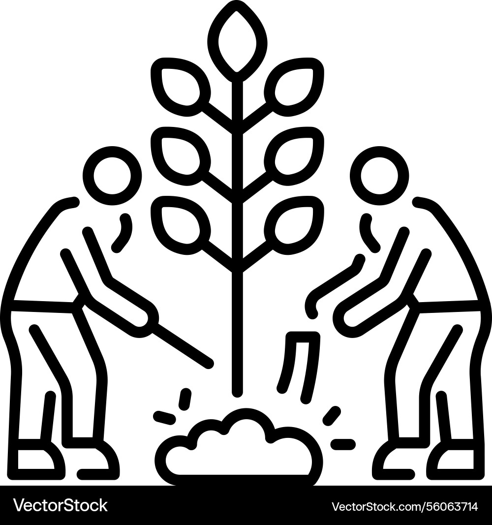 Planting Royalty Free Vector Image - VectorStock