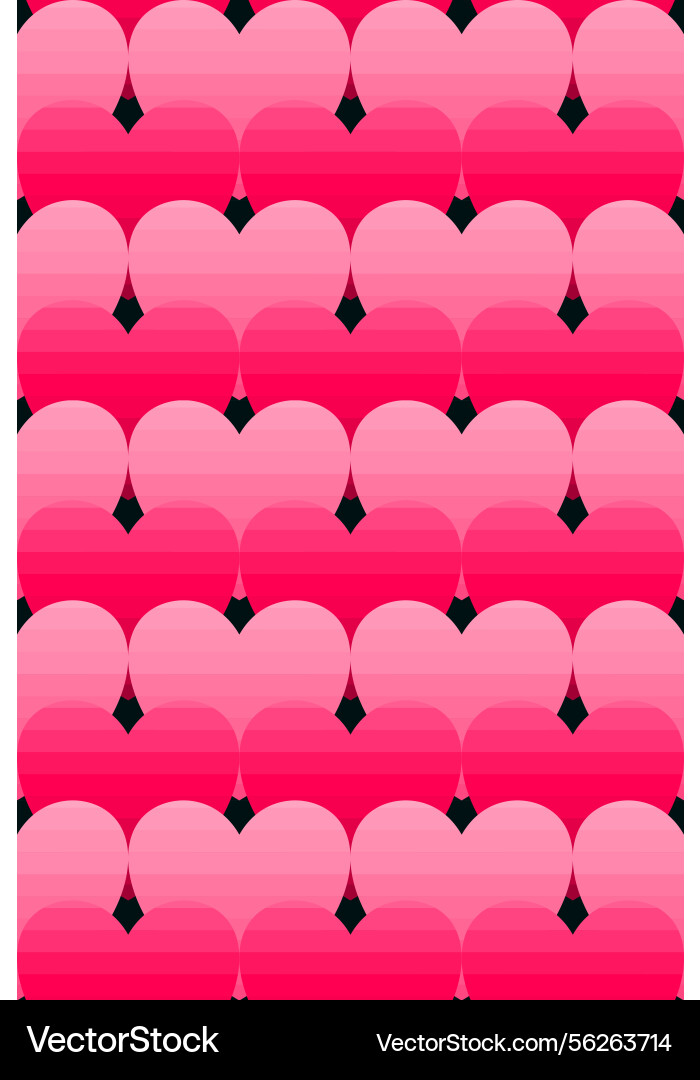 Valentine heart pattern Royalty Free Vector Image
