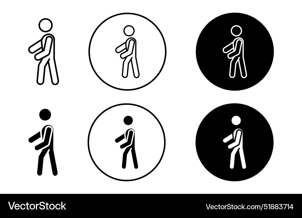 Walker icon Royalty Free Vector Image - VectorStock