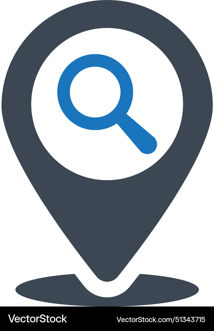 Search location icon Royalty Free Vector Image